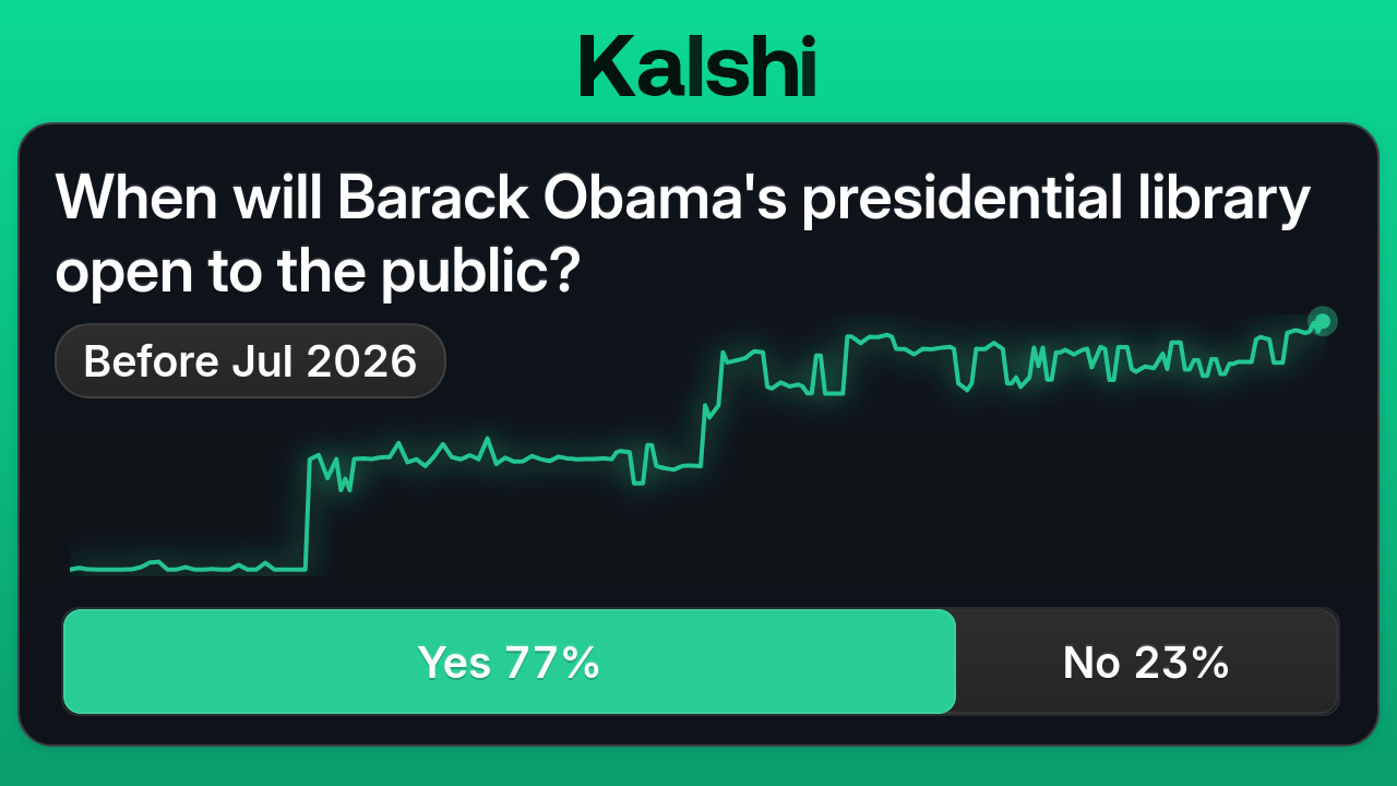 When will Barack Obama's presidential library open to the public ...